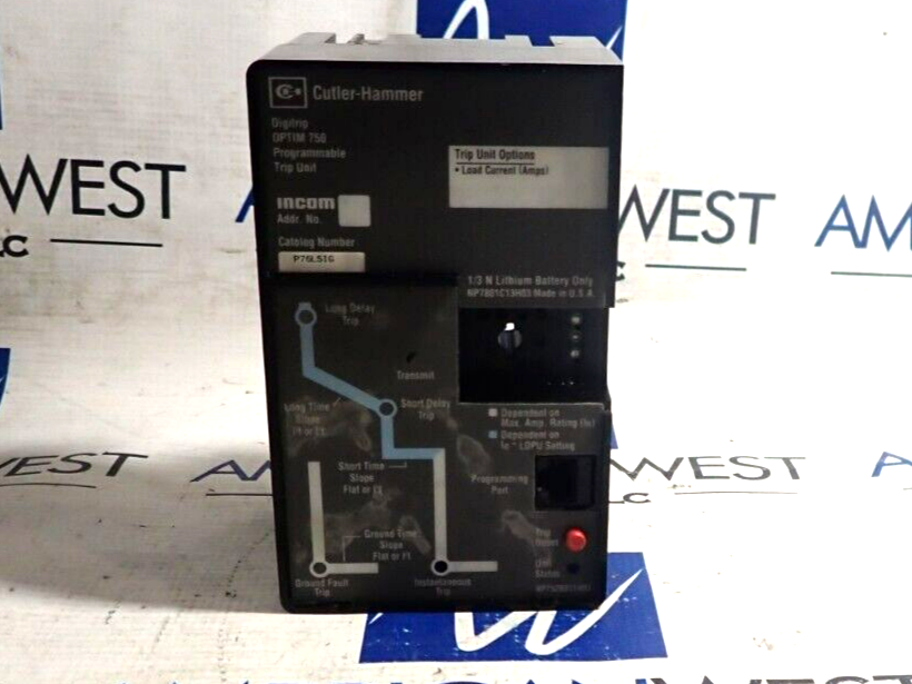 Cutler Hammer P76LSIG Digitrip OPTIM 750 Programmable Trip Unit No ...