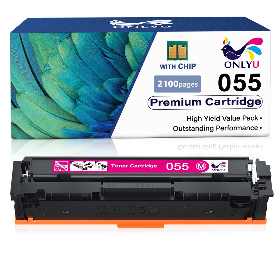 055 Toner Cartridge W/Chip For Canon 055 imageCLASS MF743Cdw LBP664Cdw ...