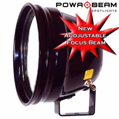 PL175 100w Powabeam Adjustable FOCUS Black Roof Mount Spotlight Power ...