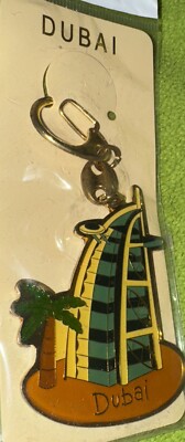 Dubai UAE Burj Al Arab Keychain Clip Souvenir KeyRing Souvenir Tourist ...