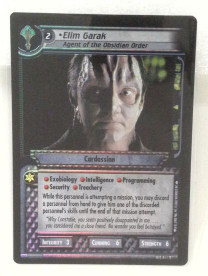 Star Trek CCG 2E Tournament FOIL 1R236 Elim Garak : Agent of the ...