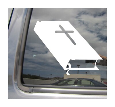 Bible Book - Christian Catholic Car Truck Vinyl Decal Window Sticker ...