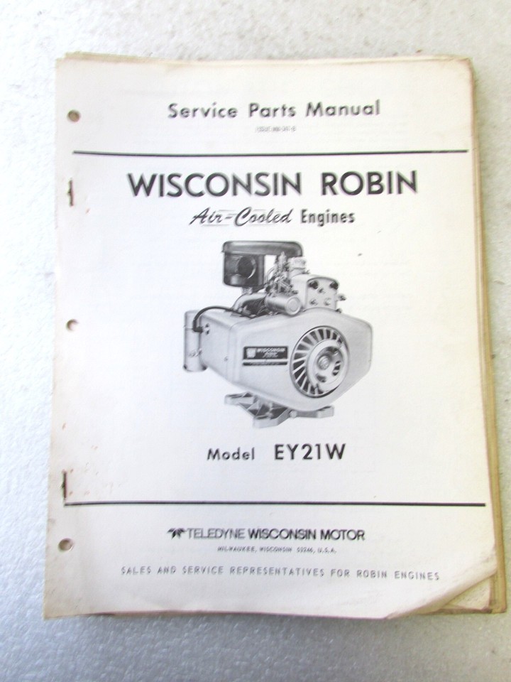 *CHOICE* Vintage Wisconsin Robin Engine Service Parts Repair Manuals ...