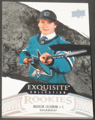Macklin Celebrini 2024-25 Upper Deck Exquisite Collection Rookie (96/ ...