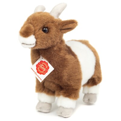 Teddy Hermann Brown & White Goat Plush Soft Toy Animal Teddy Gift 91719 ...