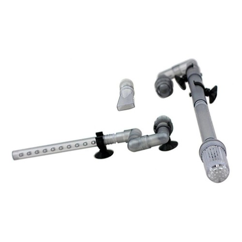 Aquarium Water Plant Tank Inflow Outflow Pipe 12/16mm 18/24mm S-Gray ...