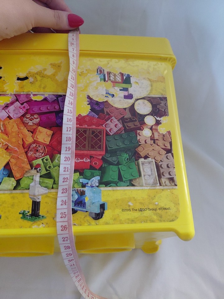 Yellow LEGO Brick Storage Block 8x2 Stud 2015 LEGO Storage Box ...