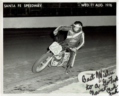 SIGNED* SANTA FE SPEEDWAY Chuck Fast #276p Motorcycle Racer Bike ...