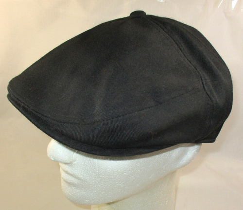 KANGOL Wool Quarterback Cabbie Cap~FLEXFIT L-XL~Black~Logo On Back~EUC ...
