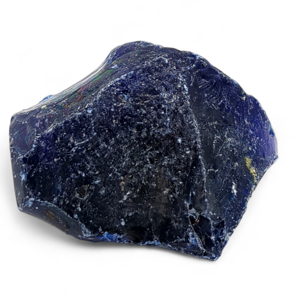 Cobalt Blue Art Glass Cullet Manganese Glowing Slag Glass #4GX90 | eBay