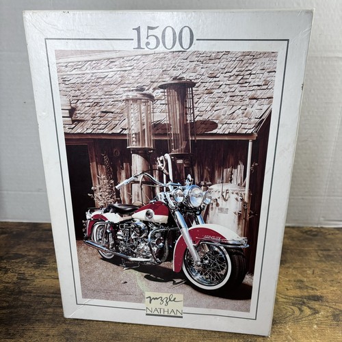 Harley Davidson “Duo Glide” Model 1958 RARE 1500 Piece Jigsaw Puzzle By ...
