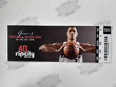 2010 Golden State Warriors at Trail Blazers Ticket 1/2/10 Steph Curry ...