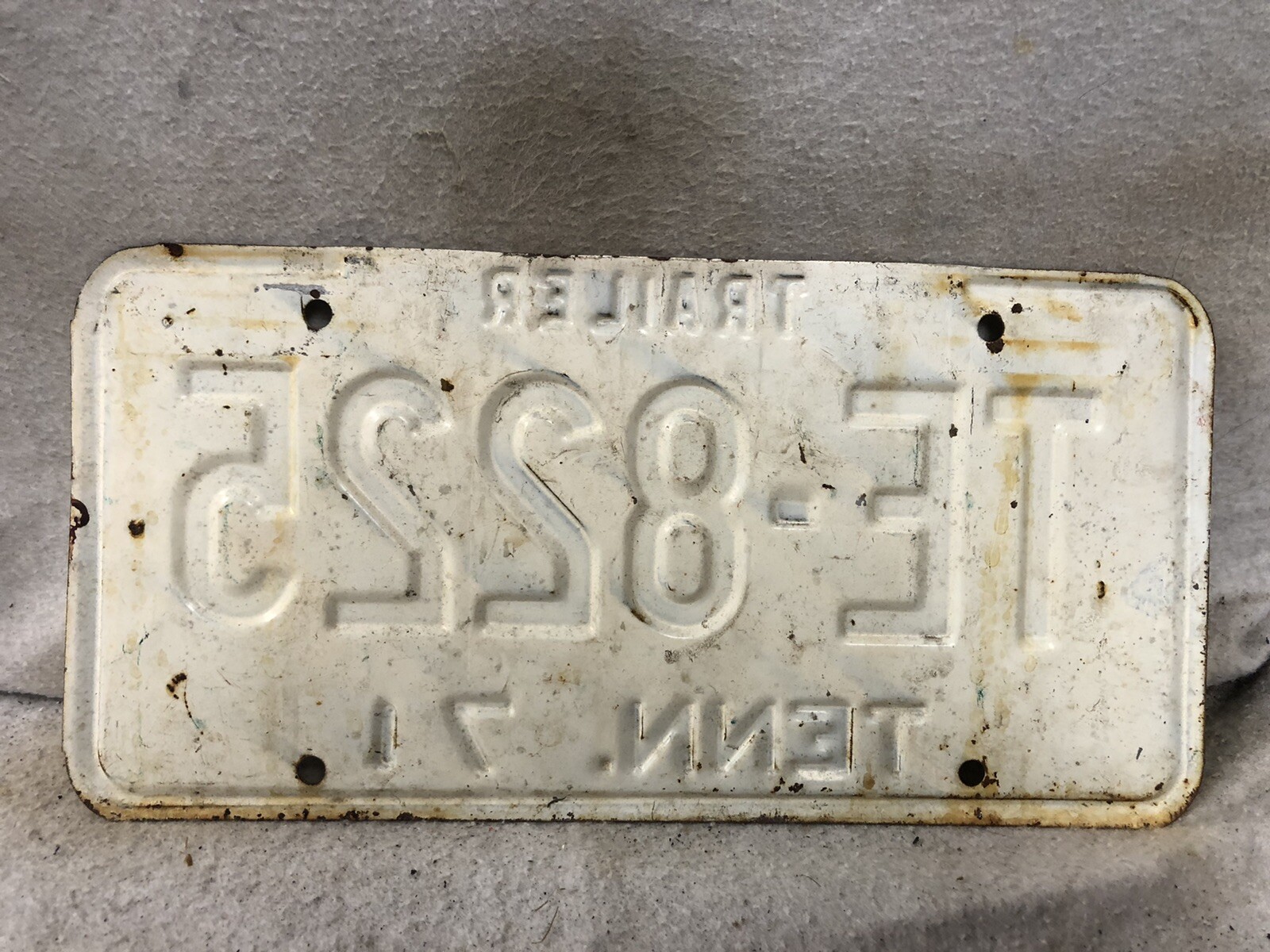 Vintage 1971 Tennessee Trailer License Plate | eBay