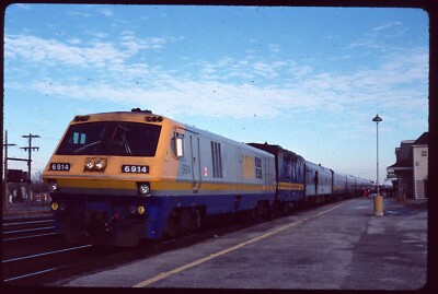 Original Rail Slide - VIA Rail Canada 6914+ Bellevue ON 1-1990 | eBay