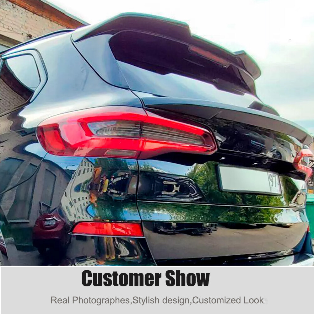 For BMW X5 G05 M-Sport 2019-2023 Glossy Black Rear Roof Window Spoiler ...