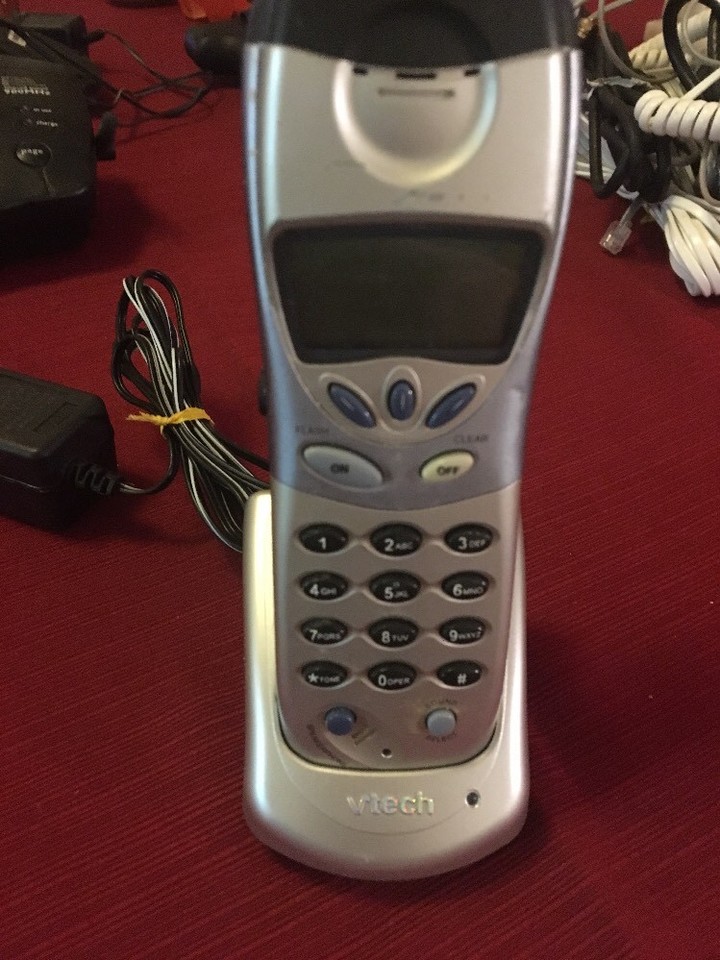 Vtech 2.4V GIGA PHONE Cordless Home Phone 8L55 CHARGER BASE HAND SET ...