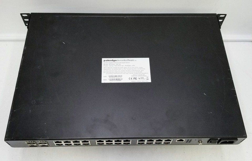 Pakedge Device & Software Inc. SX-24P 24-Port Network Switch | eBay