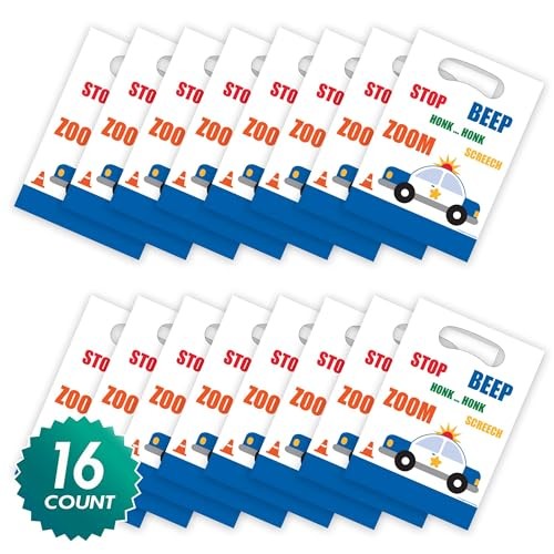 Birthday Party Plastic Loot Bags & Party Favor Bags, 9 Inch Size ...