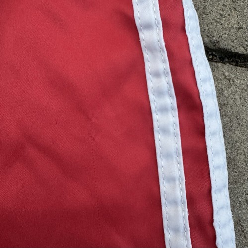 Vintage Adidas 90s Soccer Shorts Nylon Red 3 Stripes Logo Size Medium ...
