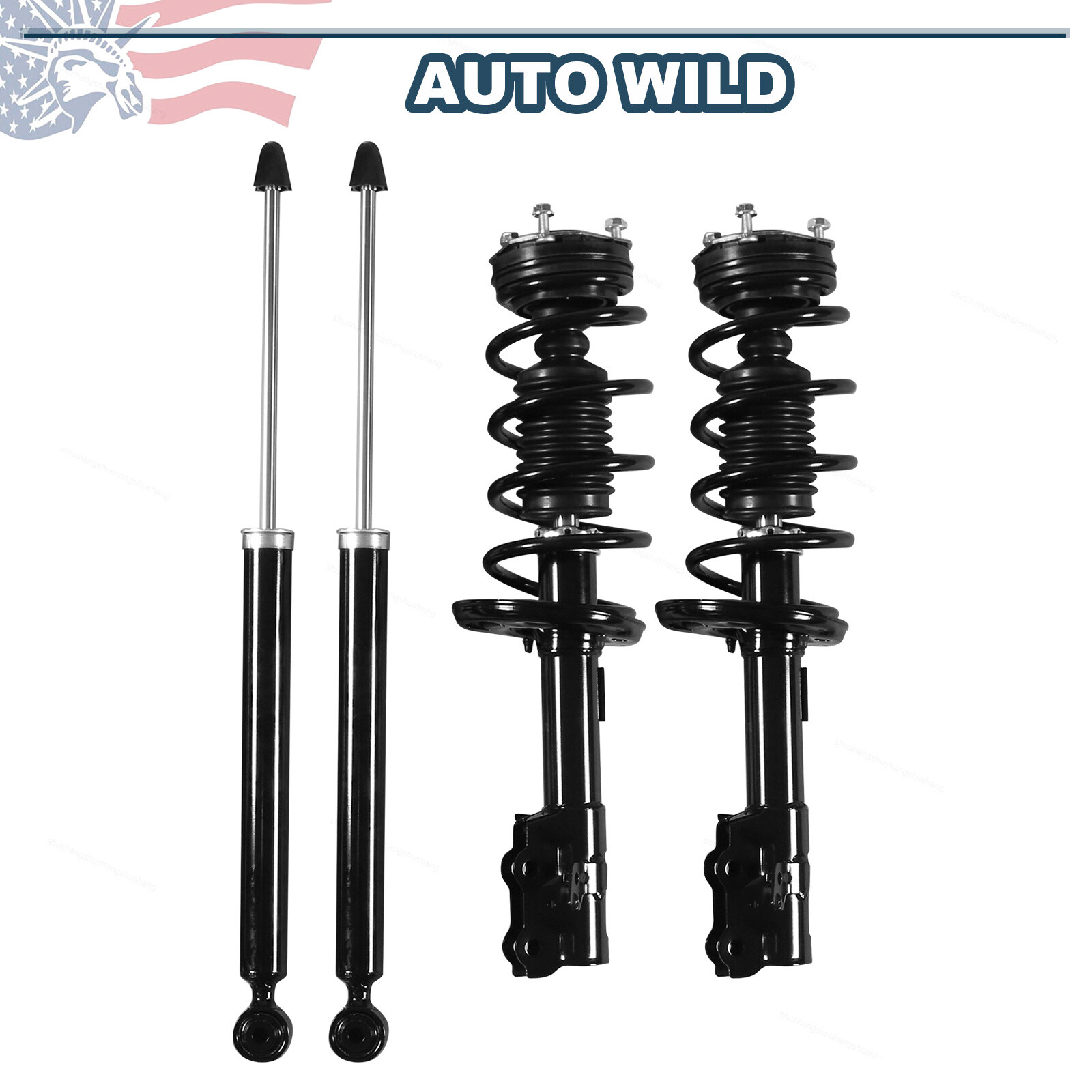 Front Rear 4 Shock Struts Fit For 2011-2016 Ford Fiesta | eBay