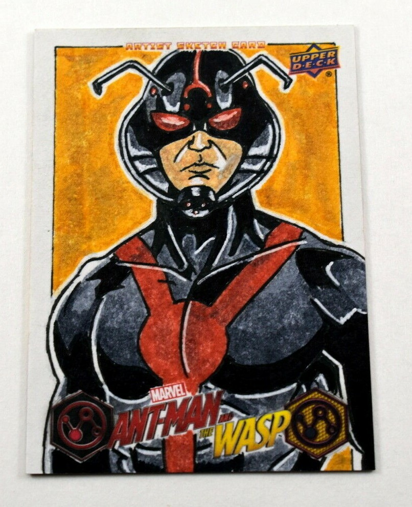 2018 Upper Deck Ant-Man and The Wasp Marlon Fernandes Color Sketch 1/1 Marvel | eBay