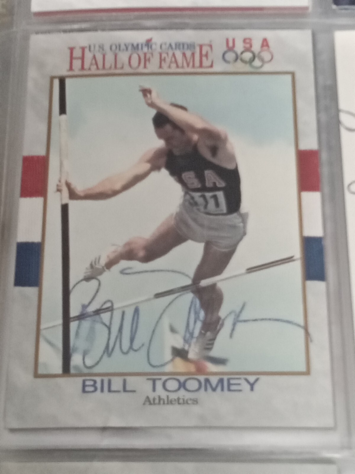 Bill Toomey Signed 1991 Impel US Olympic Card 23 Decathlon Gold 68 ...