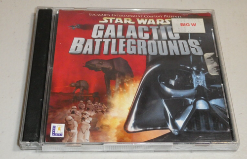 STAR WARS Galactic Battlegrounds PC game CD-ROM 2 Discs disks nice ...