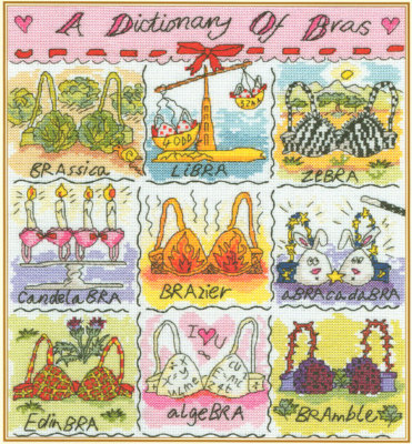 Bothy Threads Cross Stitch A Dictionary of Bras XDO2 Only Chart | eBay