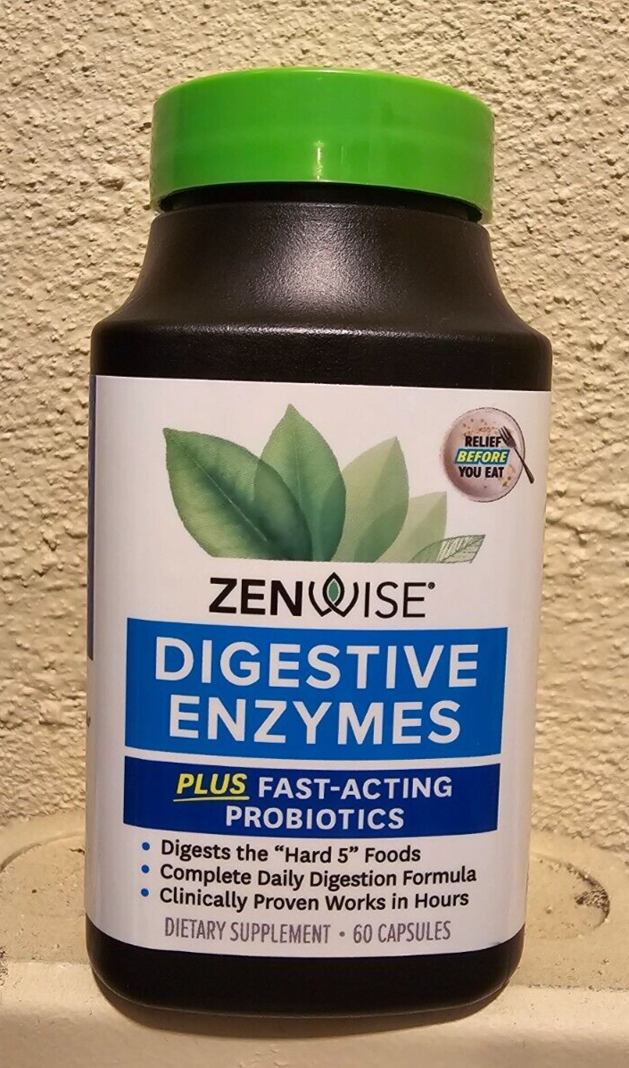 Zenwise Health Digestive Enzymes - Probiotic Multi Enzymes with ...