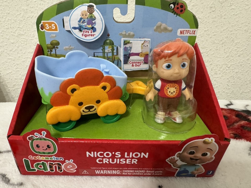 COCOMELON LANE Nico Lion Cruiser, Bella Rider, CeCe Cart, Nina Buggy ...