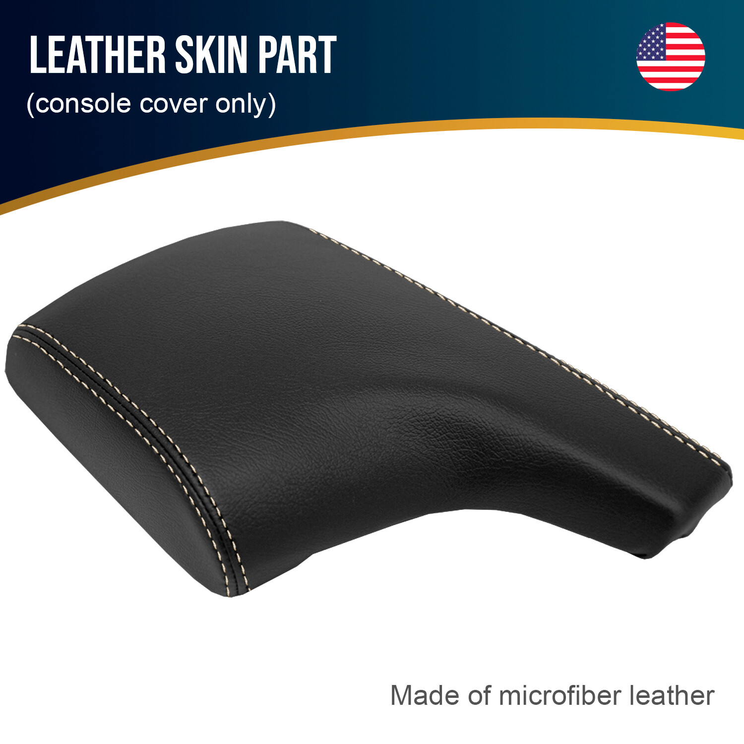 2014-2016 Mazda 3 Console Armrest Beige Stitch Fits Synthetic Leather ...