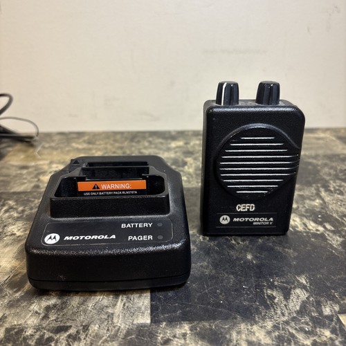 Motorola Minitor (5) V Pager, VHF 151-158.9975MHz, 2 CH SV, W/ Battery ...