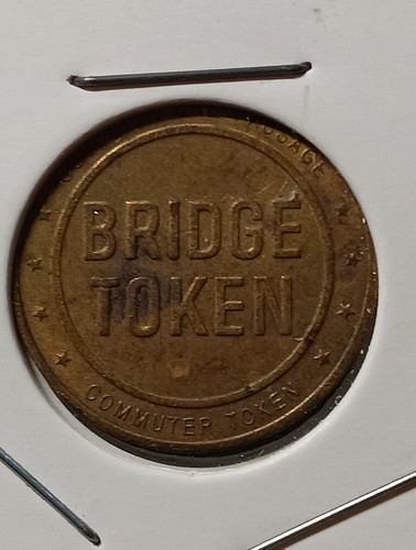 👉Vintage 1934 Toll Bridge Token New Jersey Pennsylvania Delaware River ...