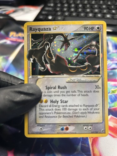 Pokemon Rayquaza Gold Star Holo Ex Deoxys 2005 107/107 | eBay