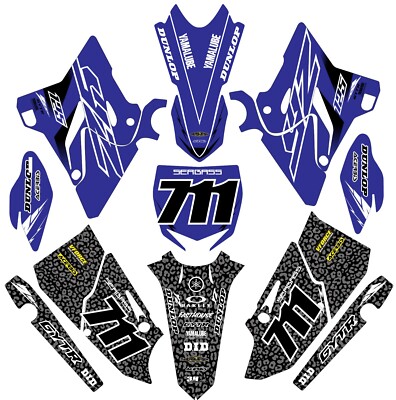 Graphics for Yamaha YZ 125 YZ 250 2015-2020 Decals stickers shrouds ...