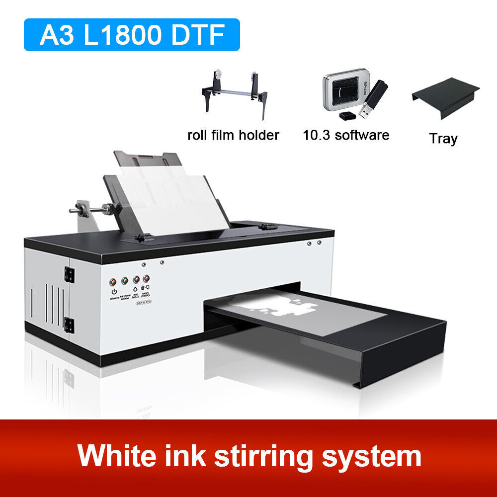 A3 DTF L1800 Printer L1800 DTF Transfer Printer With Roll Feeder | eBay