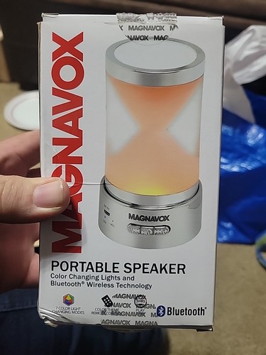 MAGNAVOX Portable Bluetooth Speaker - Changing Lights Wireless - Power ...