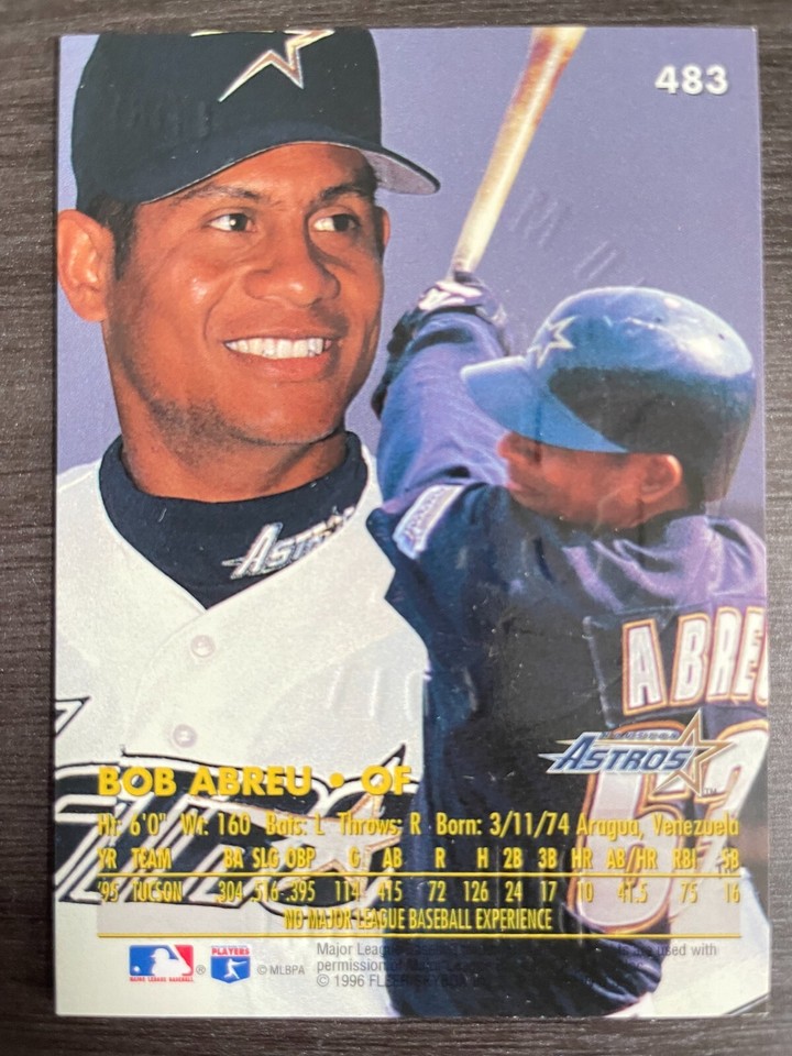 1996 Fleer Ultra Bobby (Bob) Abreu Gold Medallion Houston Astros RC ...