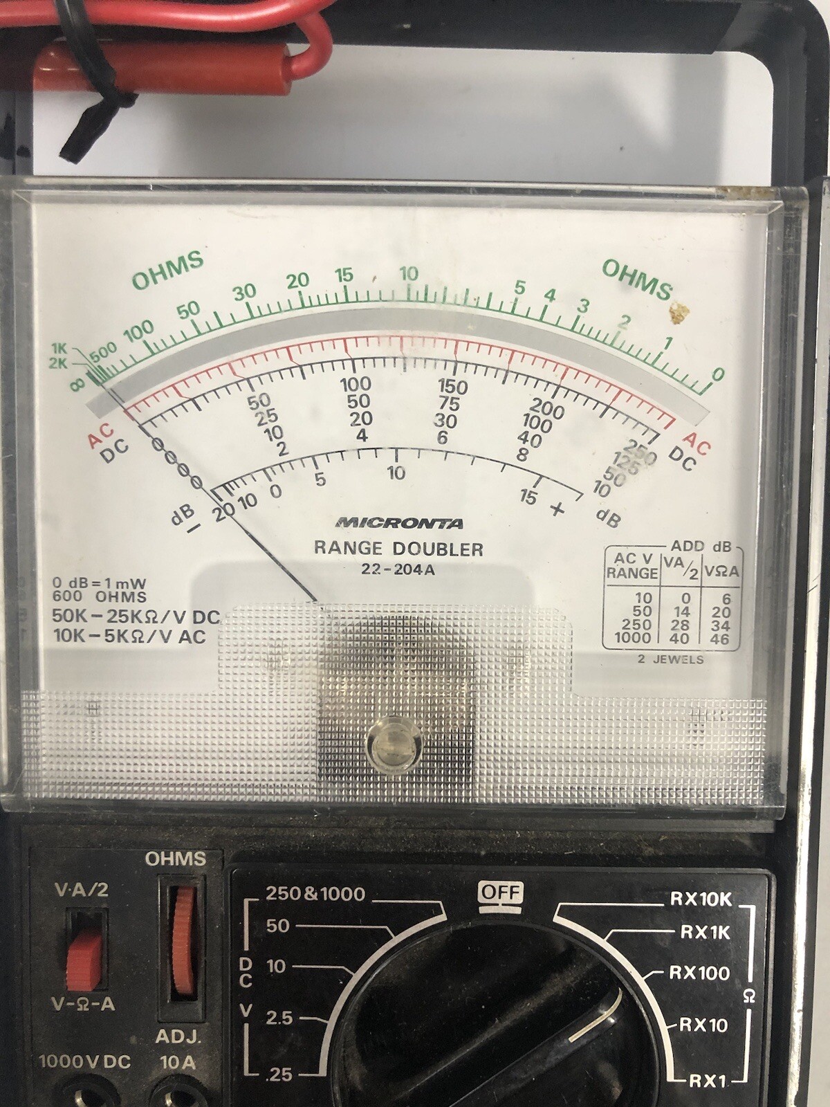 Micronta Range Doubler Multitester Multimeter 22-204a - Vintage ...