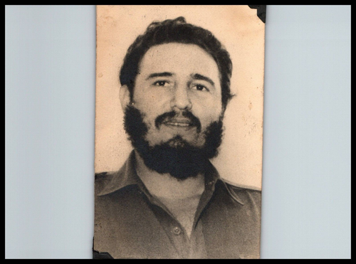 CUBA CUBAN REVOLUTION FIDEL CASTRO PORTRAIT 1960s St. NARANJO ORIG ...