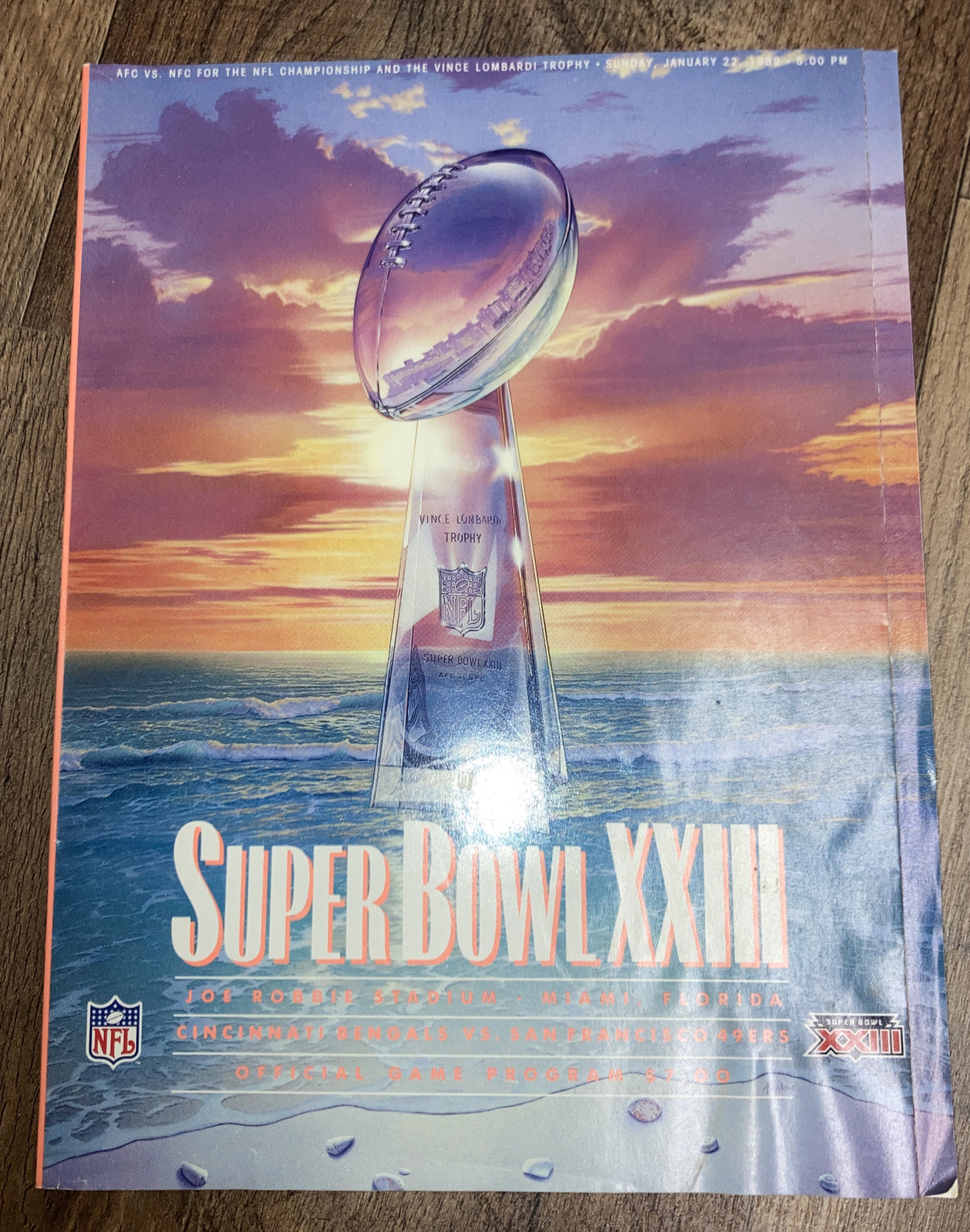 1989 Super Bowl XXIII Game Day Program. Bengals And 49ers, Rare. | eBay