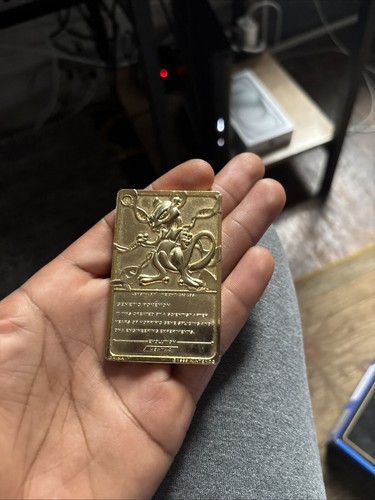 1999 Pokemon Mewtwo 23k Gold Card 100% Authentic | eBay