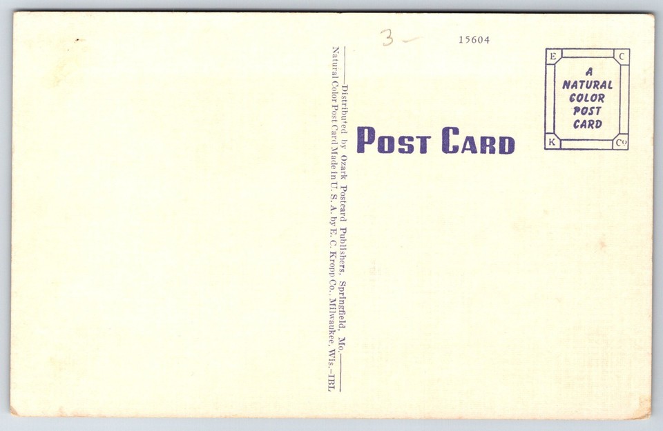 Springfield Missouri~Post Office & Federal Court Bldg Street View~Linen ...