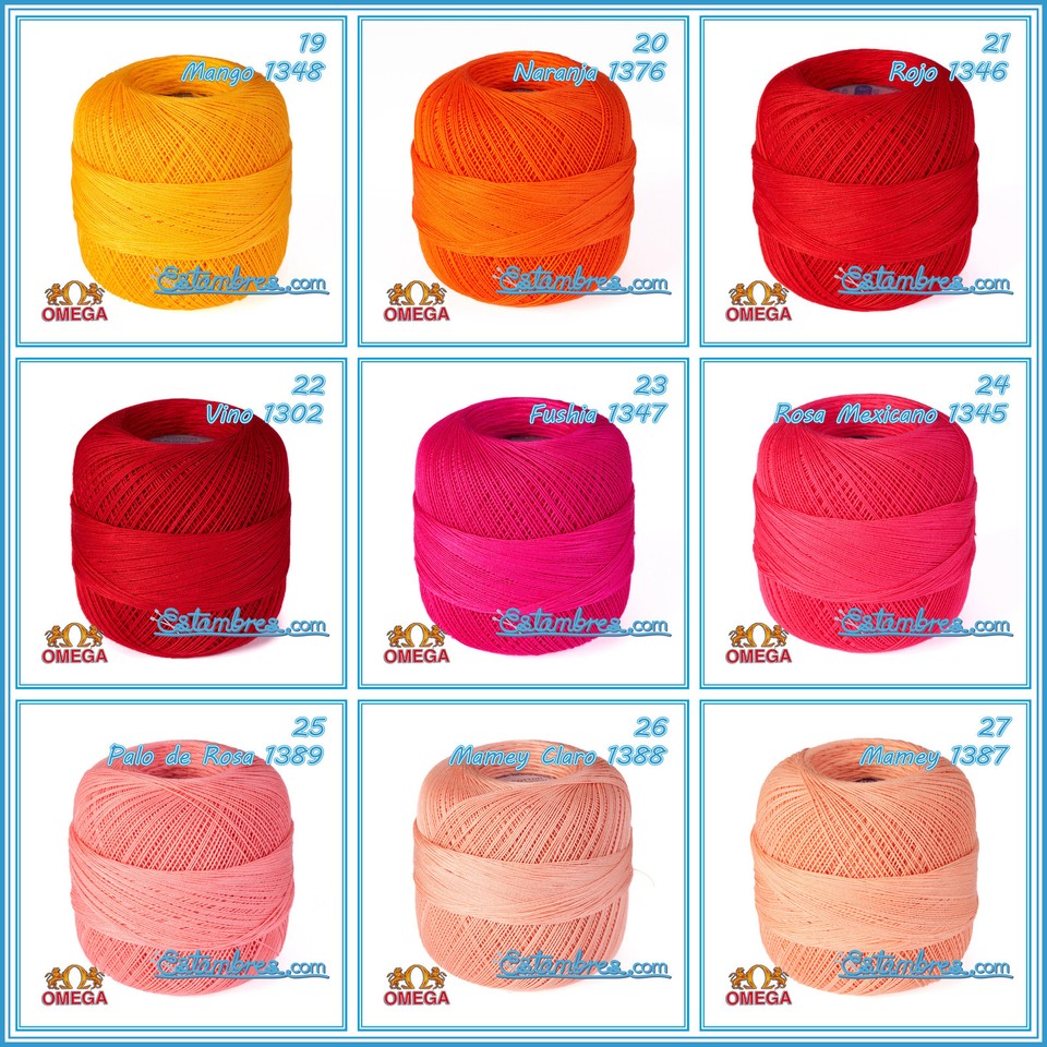 CROCHET OMEGA NO.30 [30grs] - 100% Mercerized Cotton Yarn for Fine ...