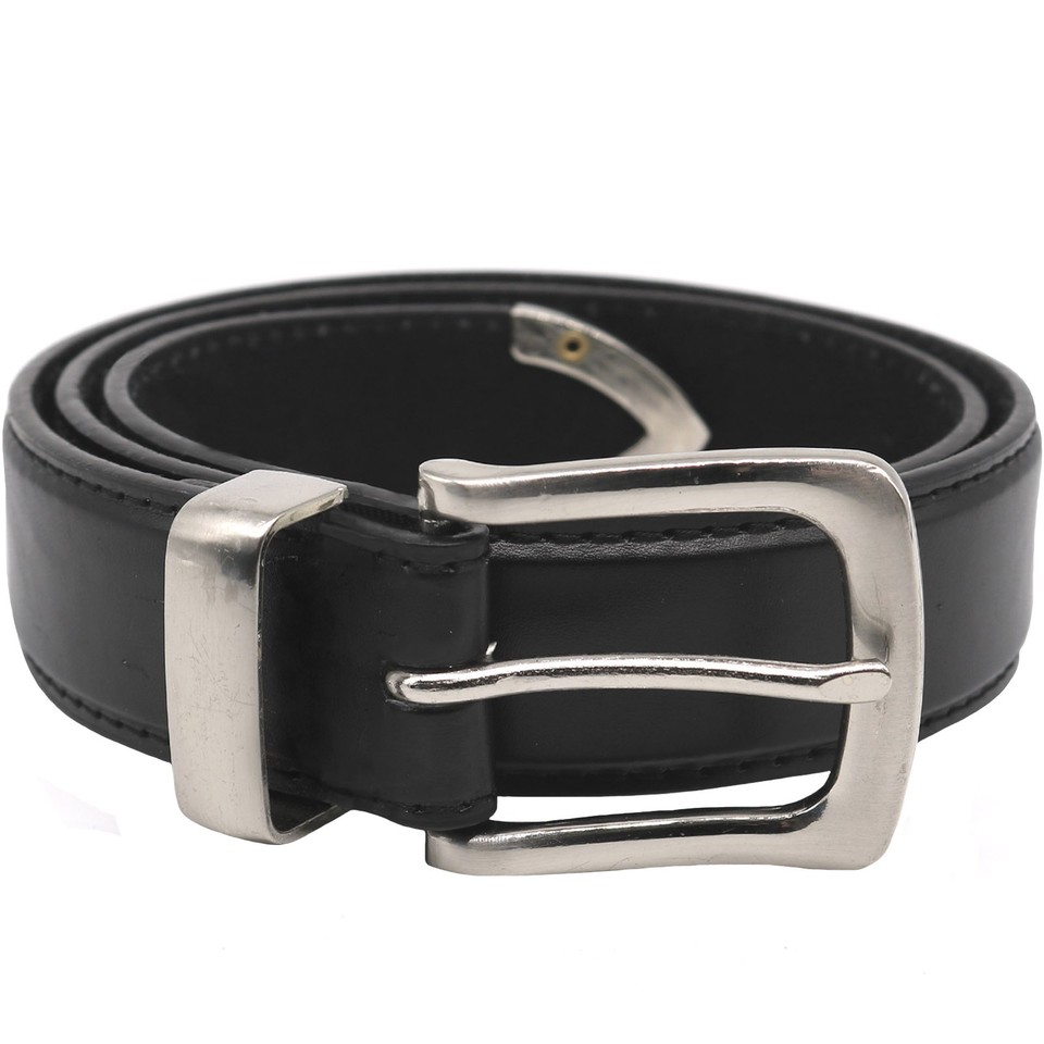 Duke D555 Mens Joeseph Big Tall Metal Tip End Leather Belt - Black | eBay