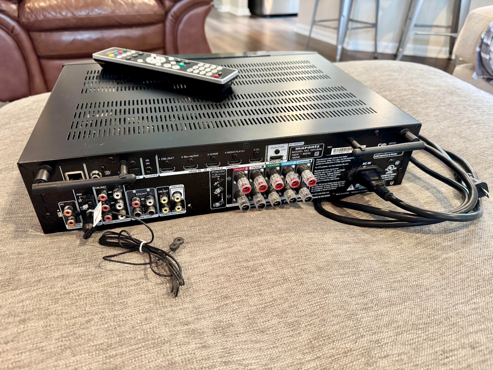 Marantz NR 1506 5.2 Channel 100 Watt Receiver Bundled with Remote ...
