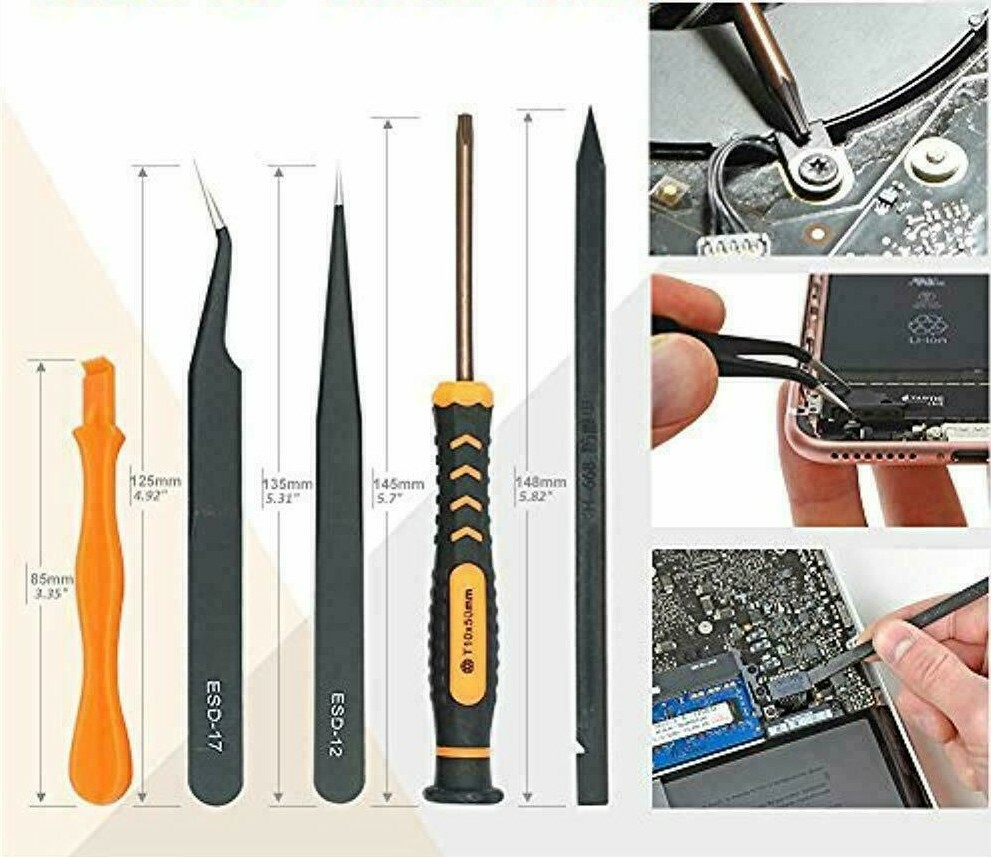 10PC Torx Screwdriver Set T3 T4 T5 T6 T8H T10H Security Pry Tools For ...