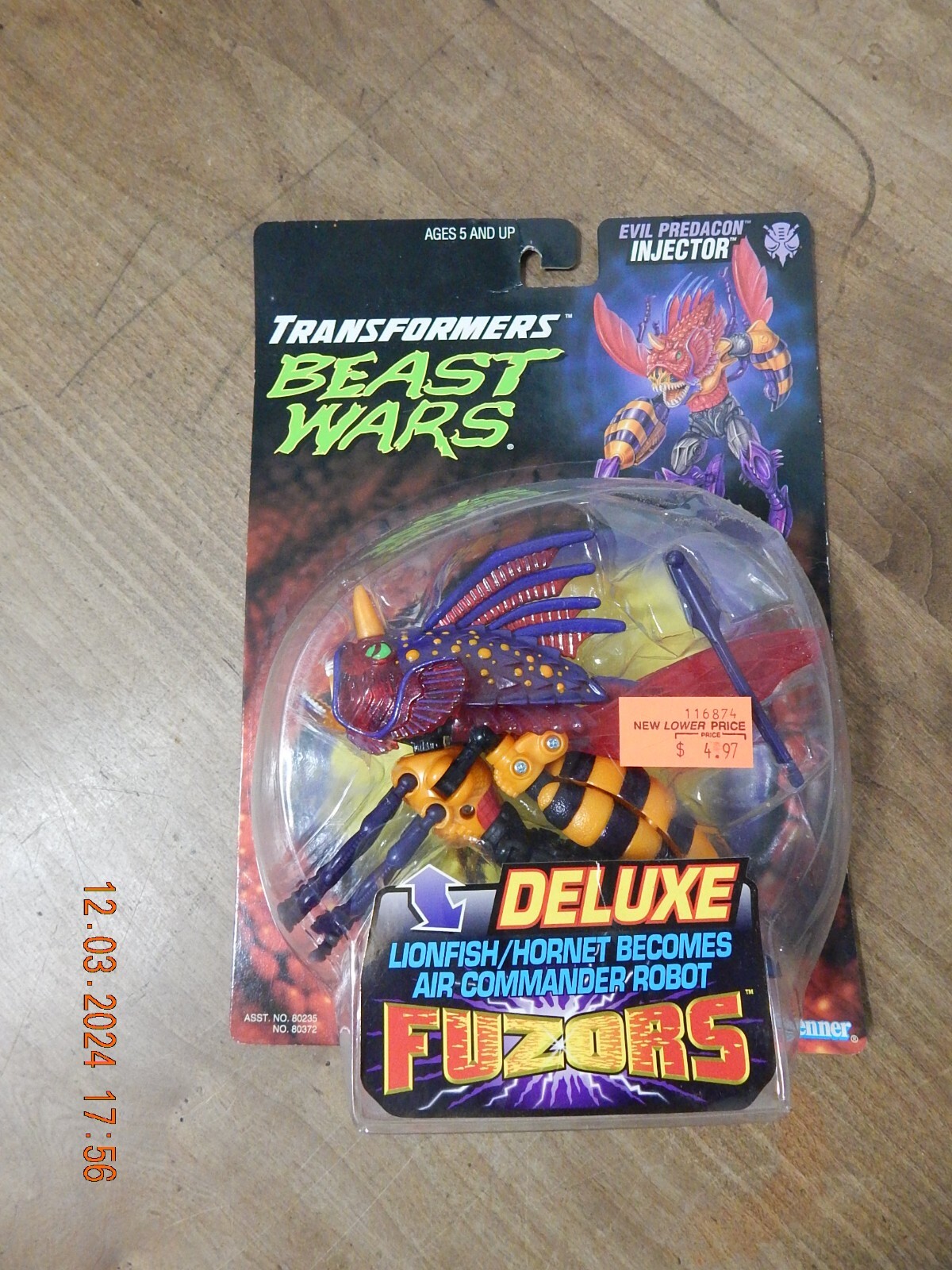 Transformers Beast Wars Fuzors Deluxe Evil Predacon Injector Kenner New ...