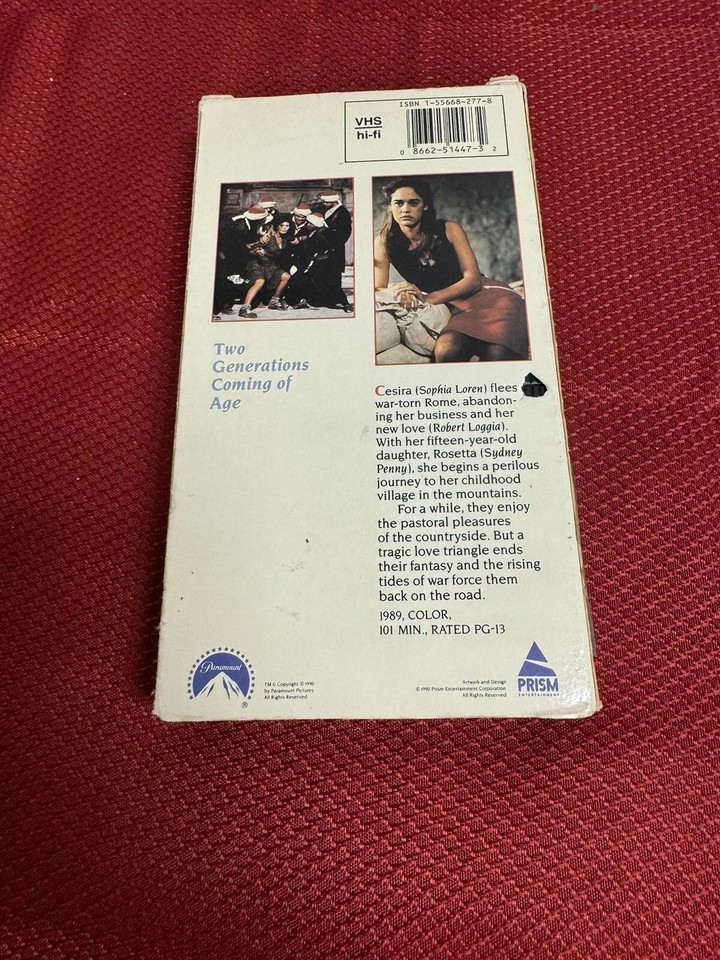 Running Away VHS Tape 1990 Prism Entertainment Sophia Loren Robert Loggia Movie 86625144732 | eBay