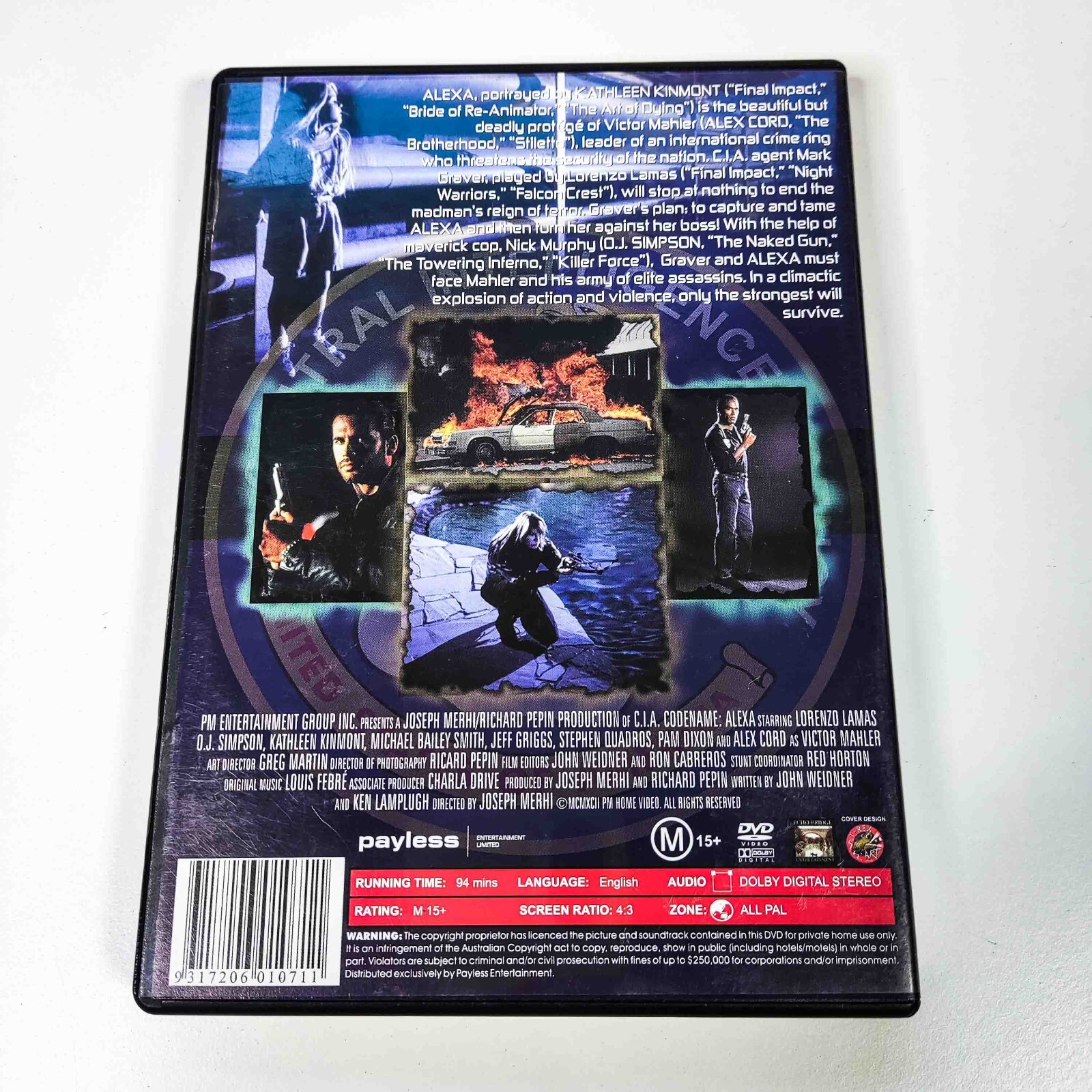 CIA CODE NAME: ALEXA DVD | ACTION ADVENTURE THRILLER KATHLEEN KINMONT ...